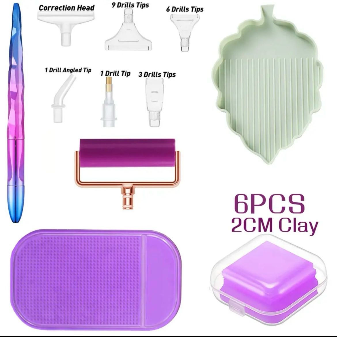 5D Diamond Painting tool kit purple edition – Bluebell Shop